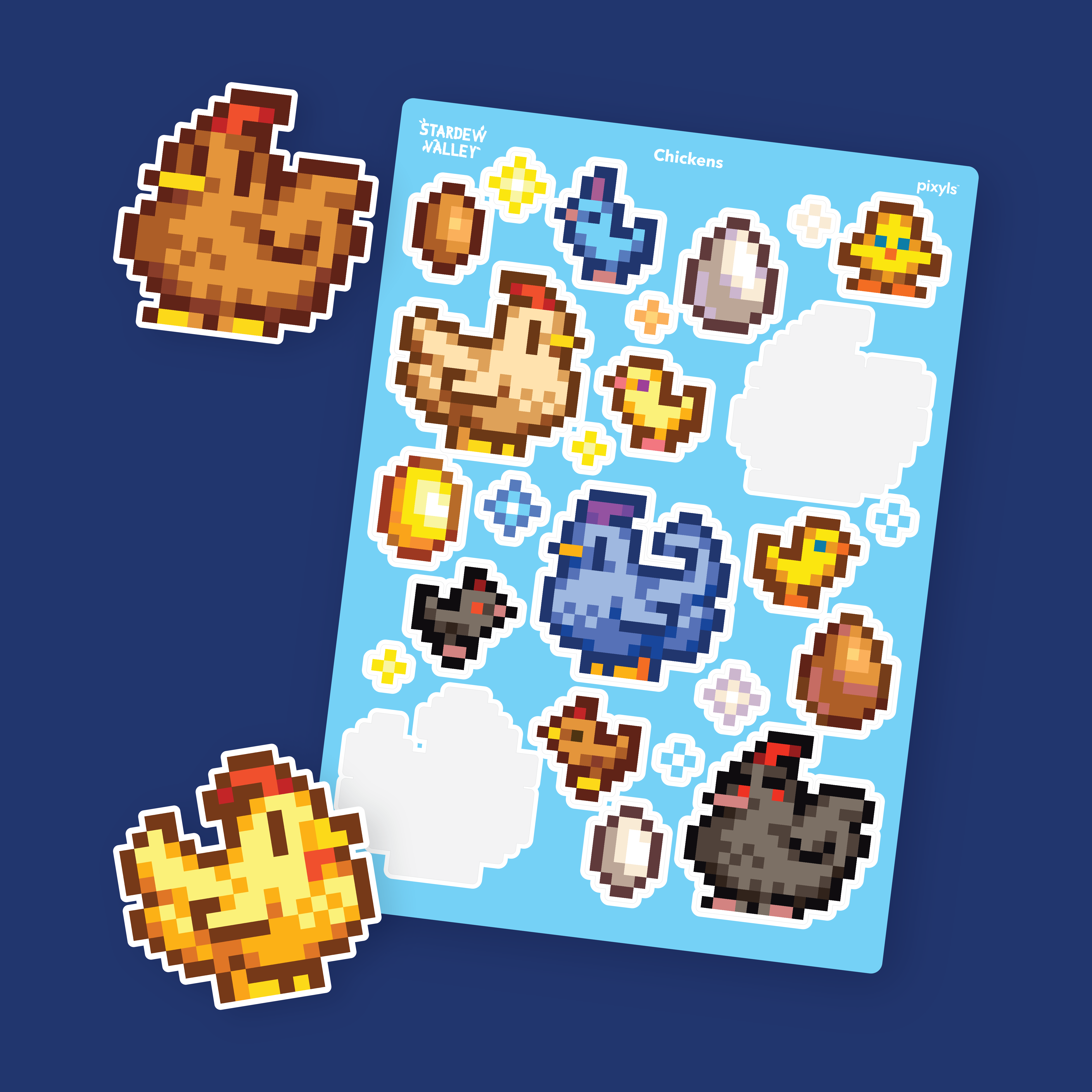Stardew Valley Chicken Sticker Sheet – Pixyls USA